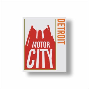 DETROIT Print, Detroit Poster, Wall Art, Detroit Skyline, Detroit City ...