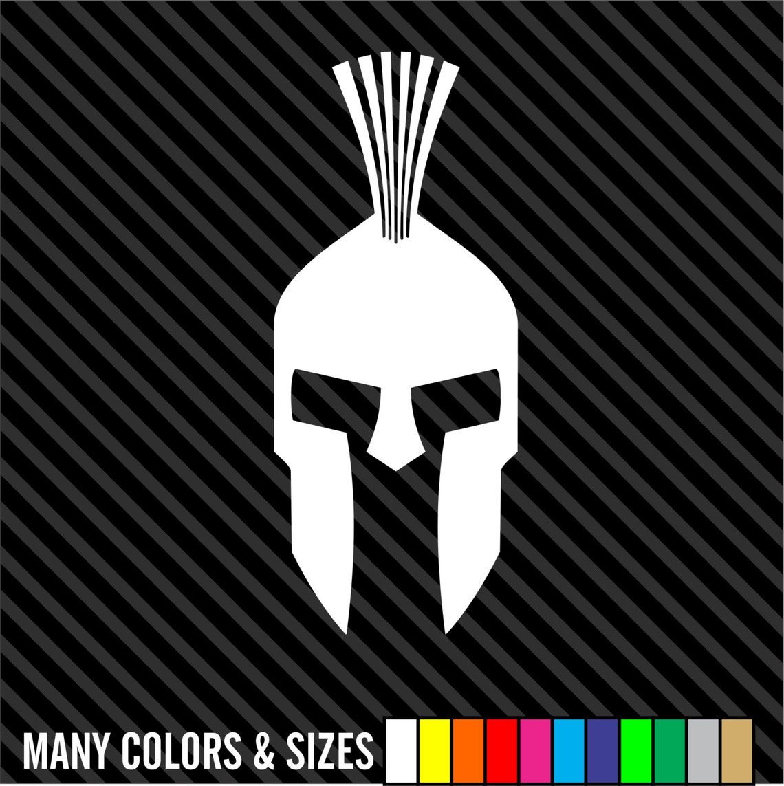 Spartan Helmet Sticker Die Cut Decal Vinyl Vinyl Molon Labe/ | Etsy