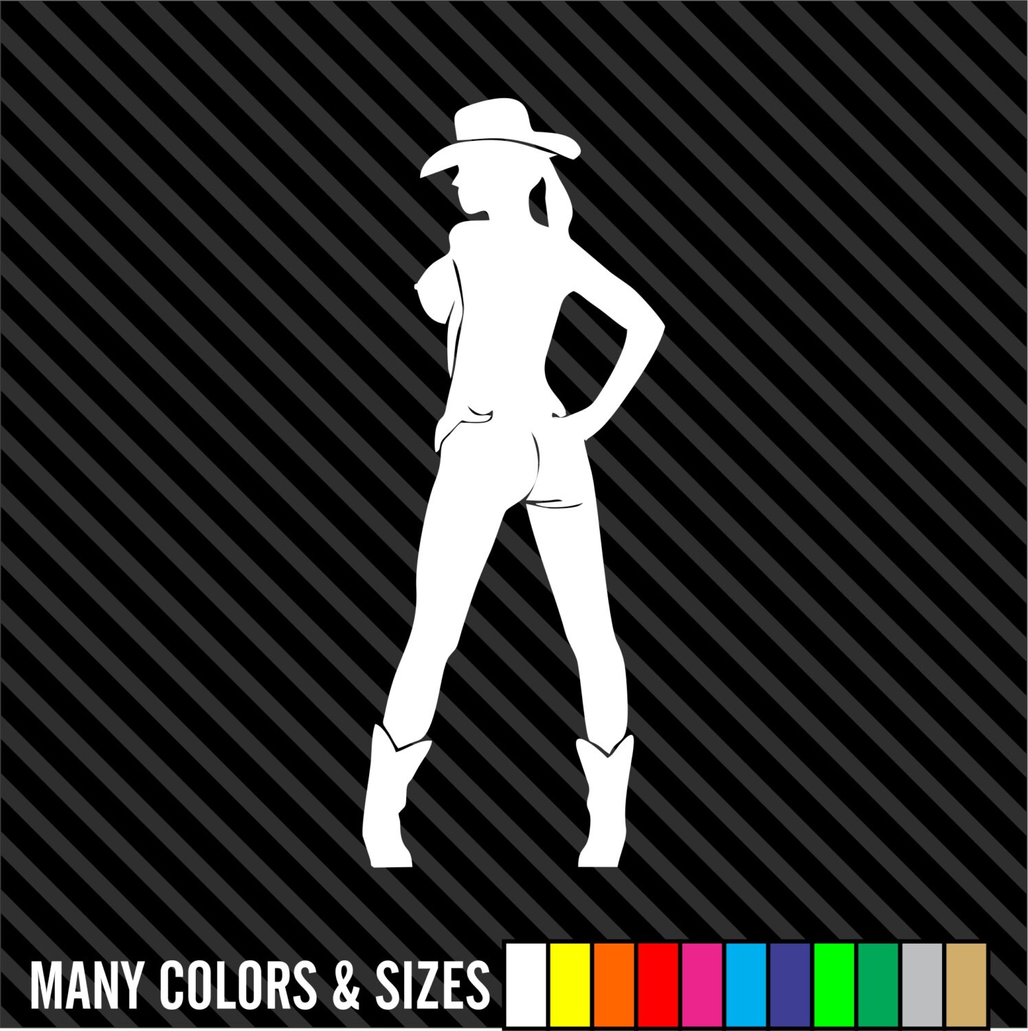Sexy Silhouette 3 Pin Up Girl Window Wall Decal Vinyl Car Etsy