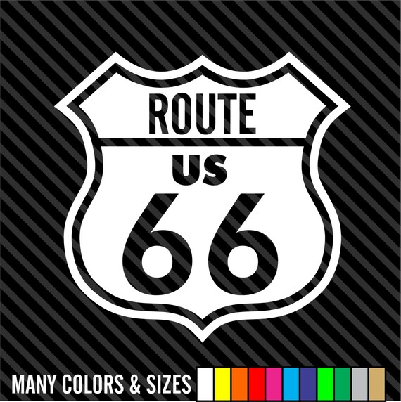 ROUTE 66 HISTORIC Window Die Cut Decal Sticker Vinyl Car - Etsy