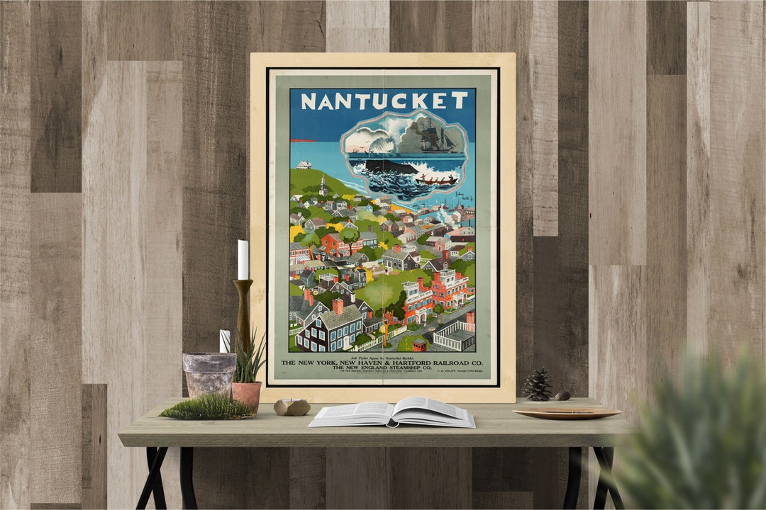 Vintage Nantucket Poster (high Quality Art Print - Multiple Size ...