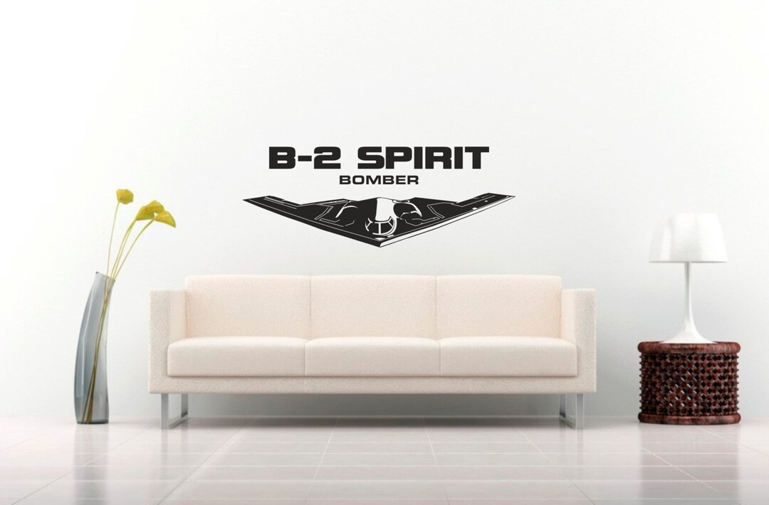 B-2 SPIRIT BOMBER Jet Wall Decal US Military Army Wall Sticker Large - Etsy