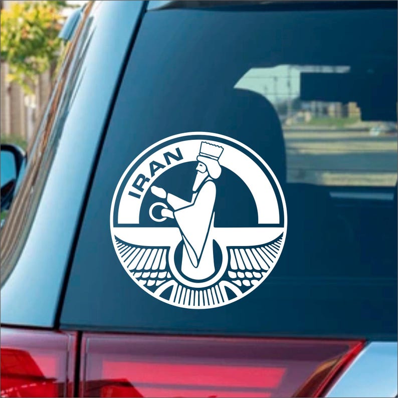 Iran Vinyl Decal – Waterproof Iranian Flag Sticker for Car, Laptop ...