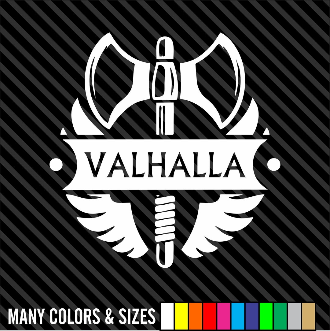 Viking Valhalla Vinyl Decal Sticker Pagan, Odin, Heathen, Norse ...