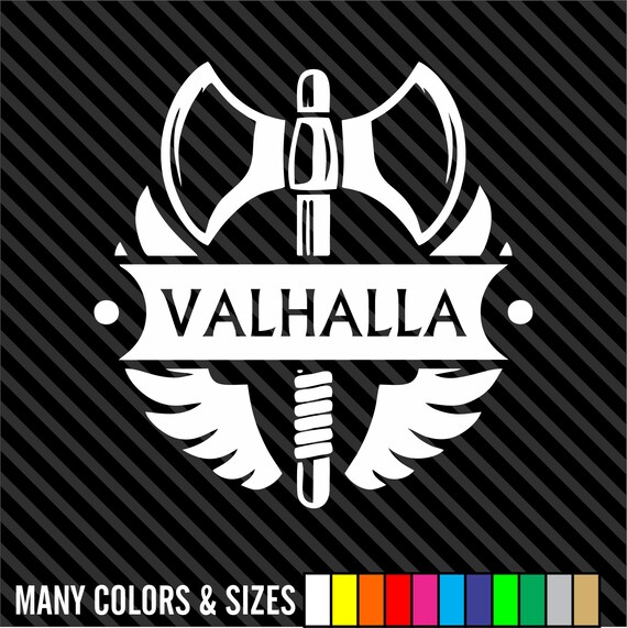 Viking Valhalla Vinyl Decal Sticker Pagan Odin Heathen | Etsy