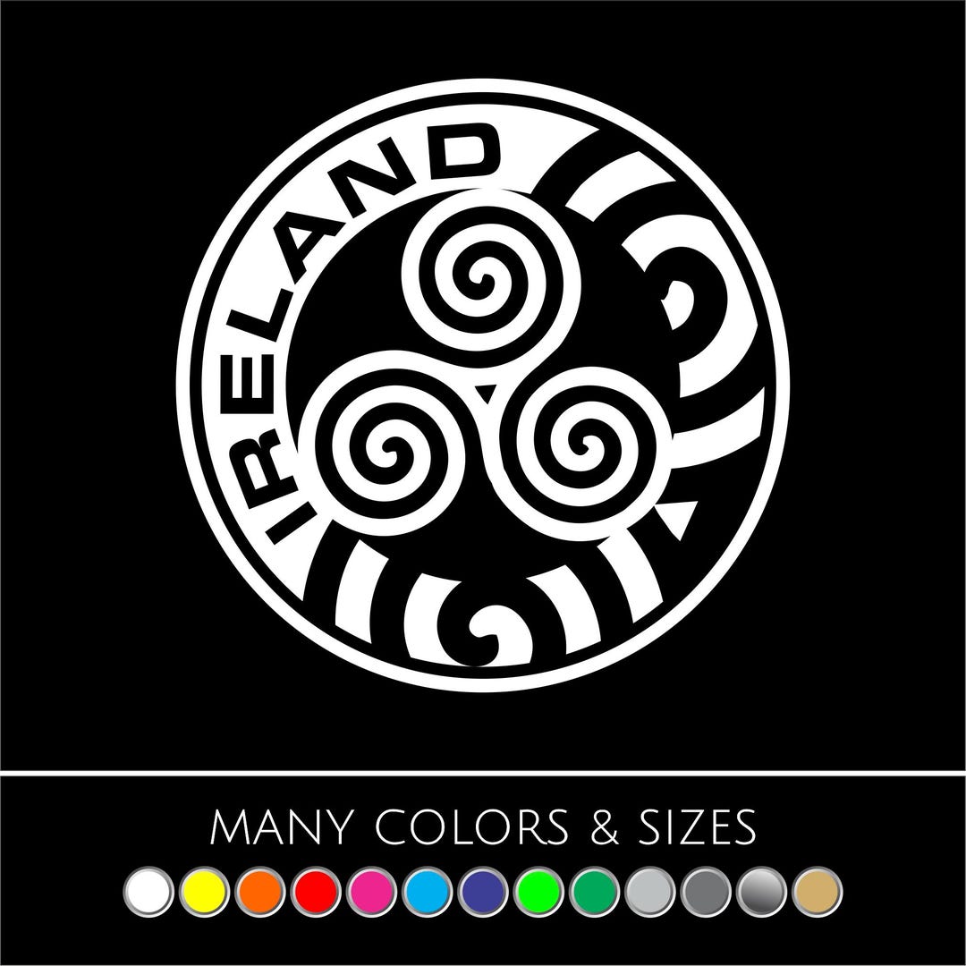 Ireland Flag Vinyl Decal – Waterproof Irish Flag Sticker for Car ...