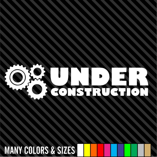 Construction Decal - Etsy