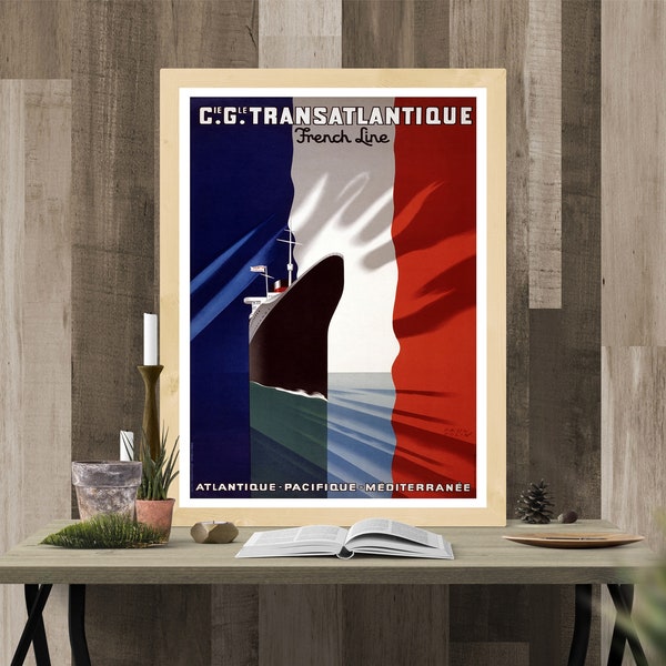 Transatlantic Cruise Poster - Etsy