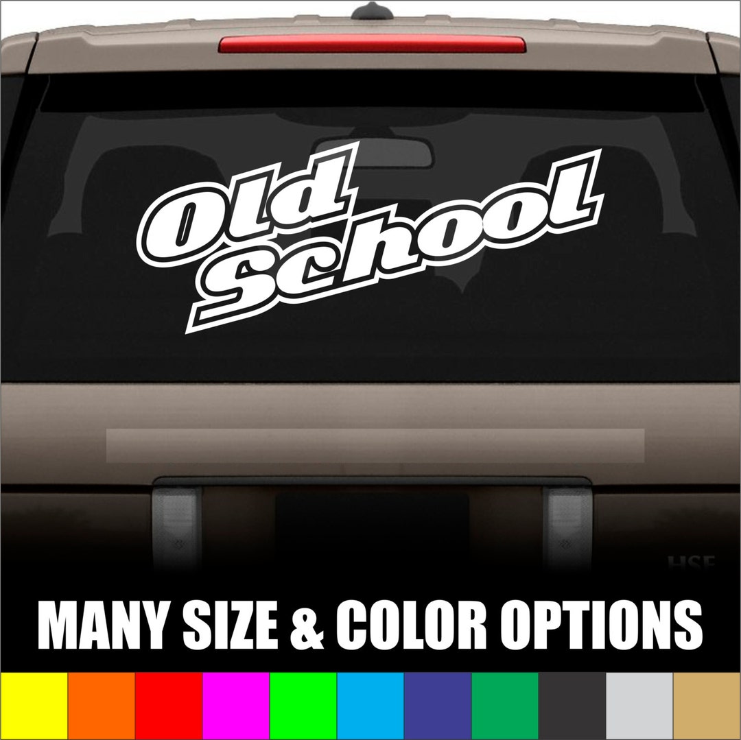 Old School, Window, Car Truck JDM Sticker Decal - Colors & Sizes - Etsy