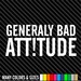 Bad Attitude Funny Sticker Decal Honda Jdm Audi Subaru Turbo - Etsy
