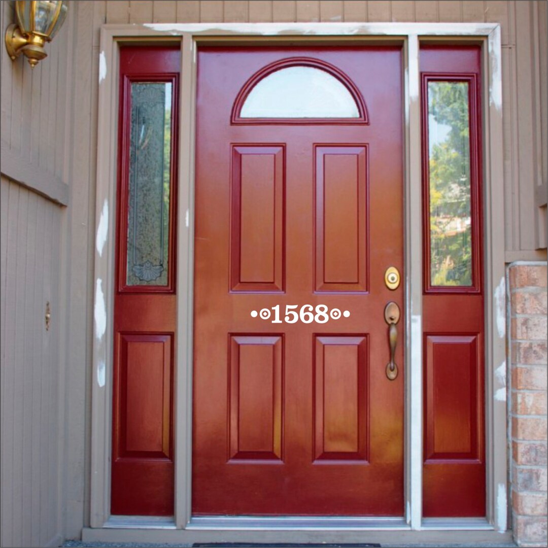 Number Decal for Front Door - Address Decal - Sticker Vinyl Decal ...