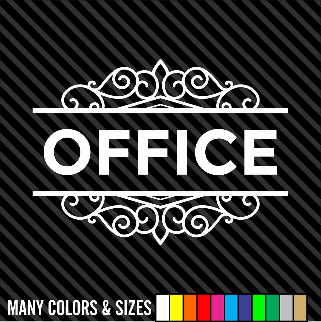 Office Store Front Decal Sticker - Business Sign - Door Store Window ...
