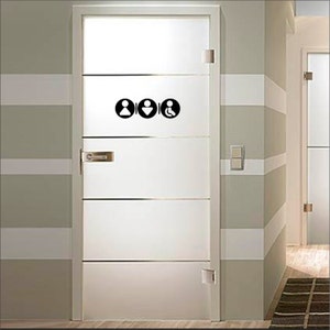 Restroom” Vinyl Decal Sign – Bathroom Door Decal, Restroom Vinyl, Decal ...