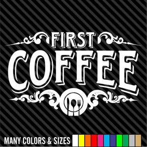But First Coffee Decal Kitchen Decor Wall Decal Vinyl Decal Wall Art ...