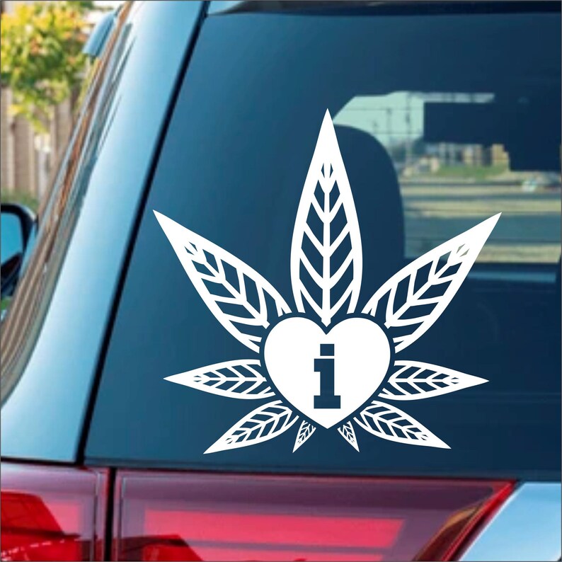 I Love WEED Sticker Decal - Etsy