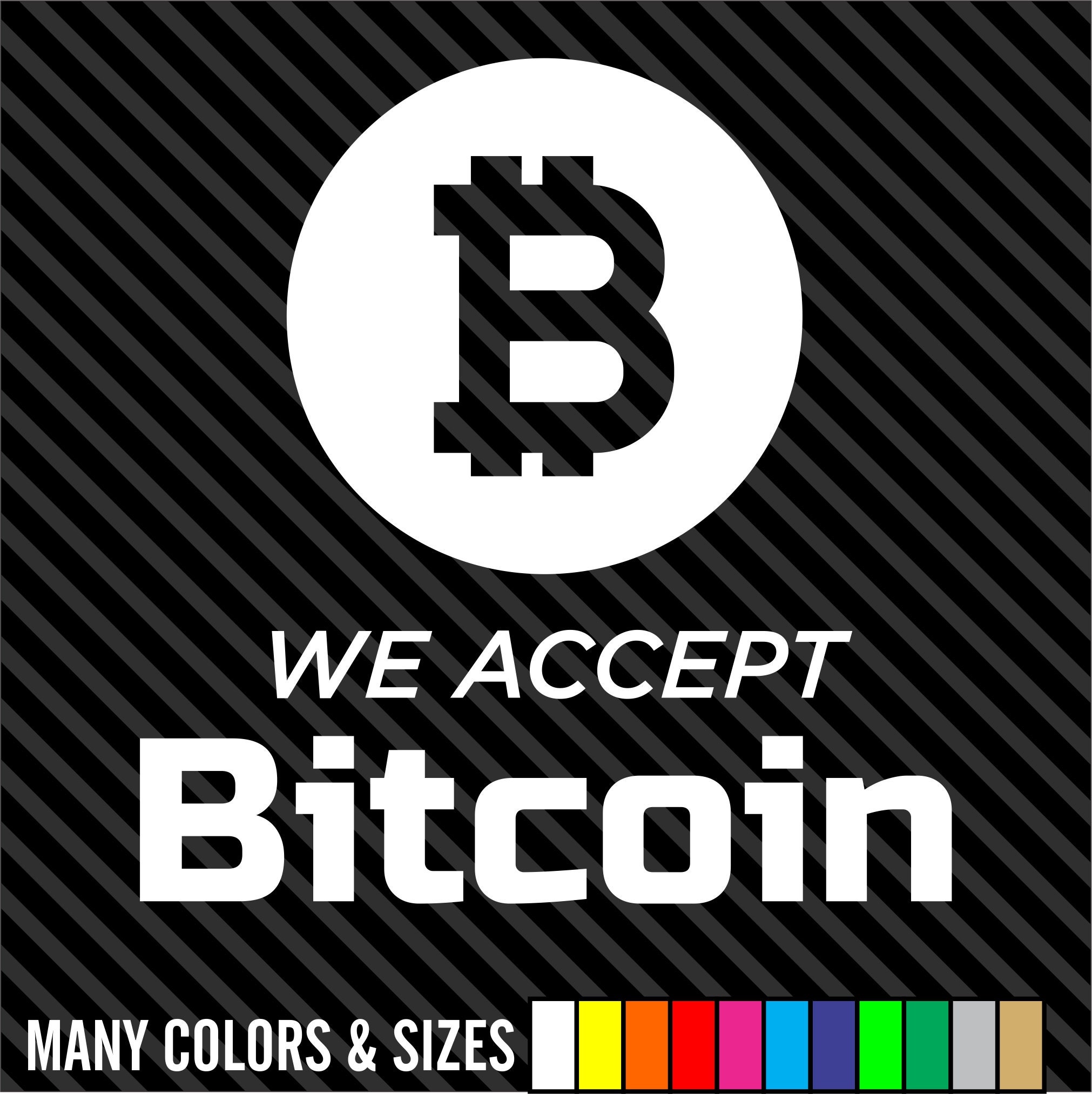 We Accept Bitcoin Logo