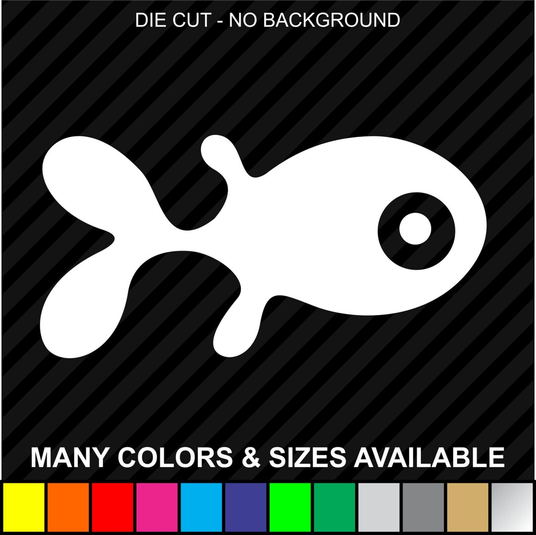 Fish-vinyl-decal-sticker-car-truck-window-bumper-sticker-many-sizes-and ...