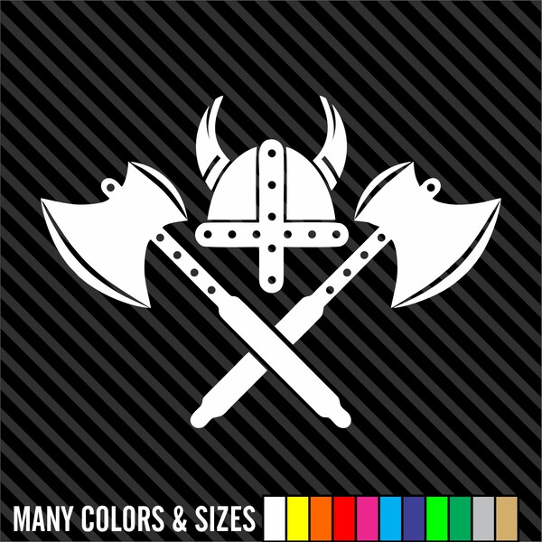Vikings Helmet Decal - Etsy