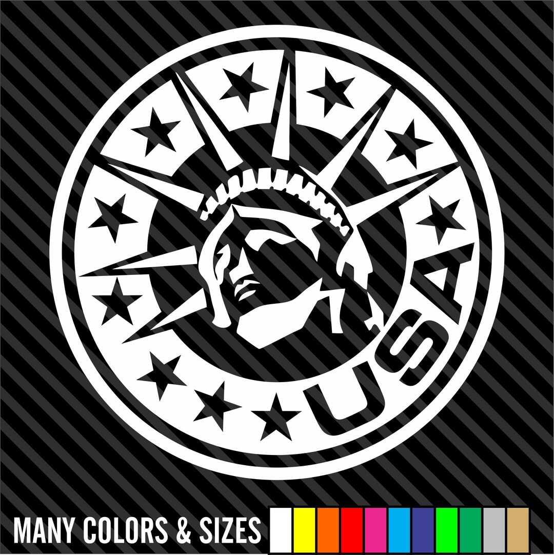 USA America Decal Sticker - Waterproof Decal Sticker - Multiple Sizes ...