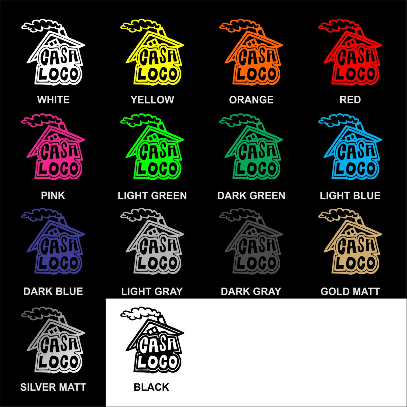 Casa Loco Crazy House Sticker Car Decal Laptop Funny Decal | Etsy