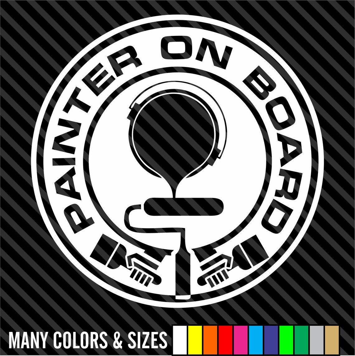 Painter on Board Sticker Decal Car Truck Window Wall Laptop - Etsy