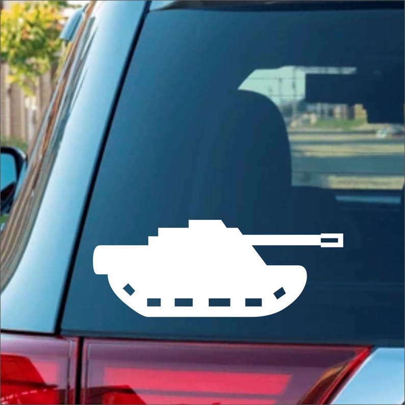 USA Tank Emblem Decal – Military Style Vinyl Sticker for Truck, Car ...