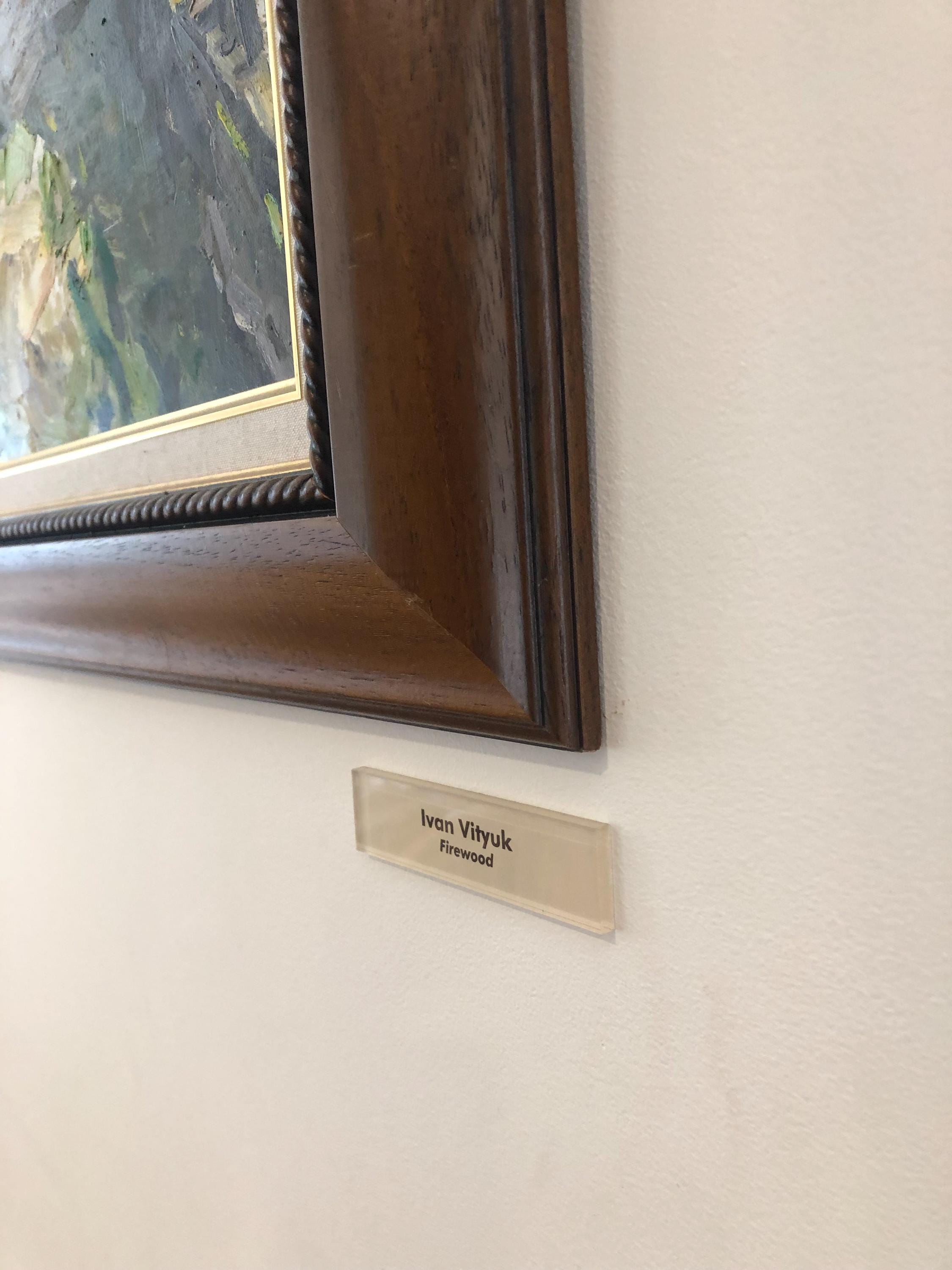 Custom Gallery Wall Label – Personalized Picture / Artwork Name Tag – 1 ...