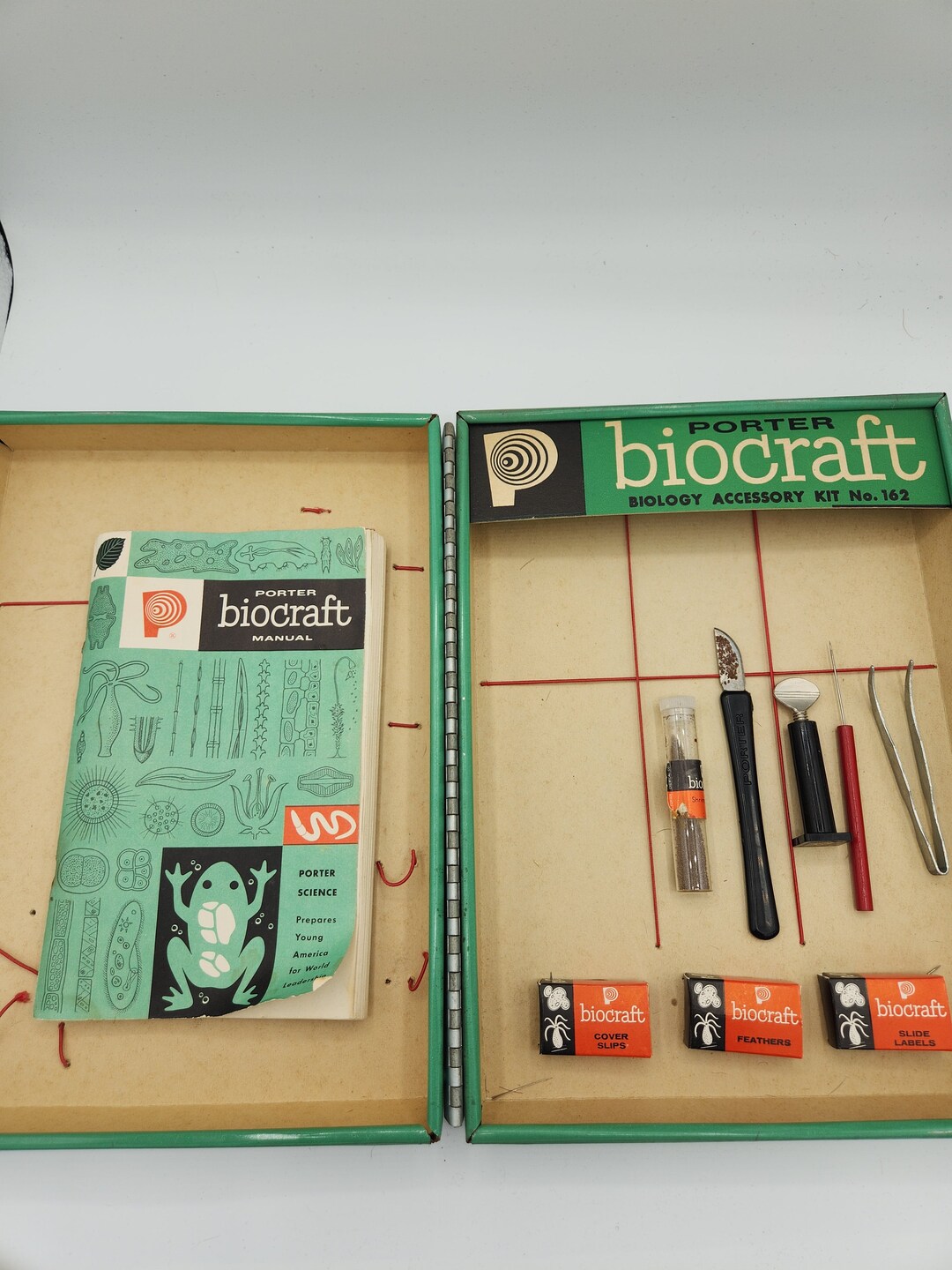 Vintage 1959 Porter Biocraft Biology Accessory Kit No 162 Kids Science ...