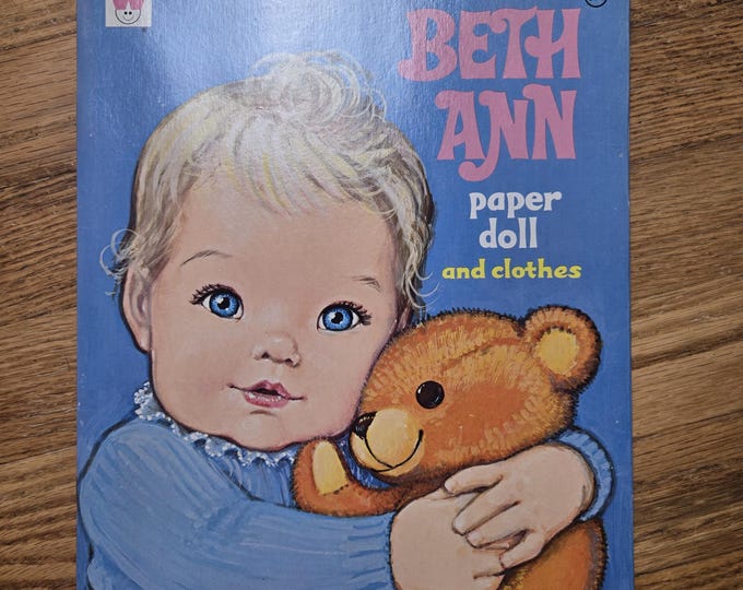 Vintage 1970 Beth Ann Uncut Paper Dolls Book - Etsy