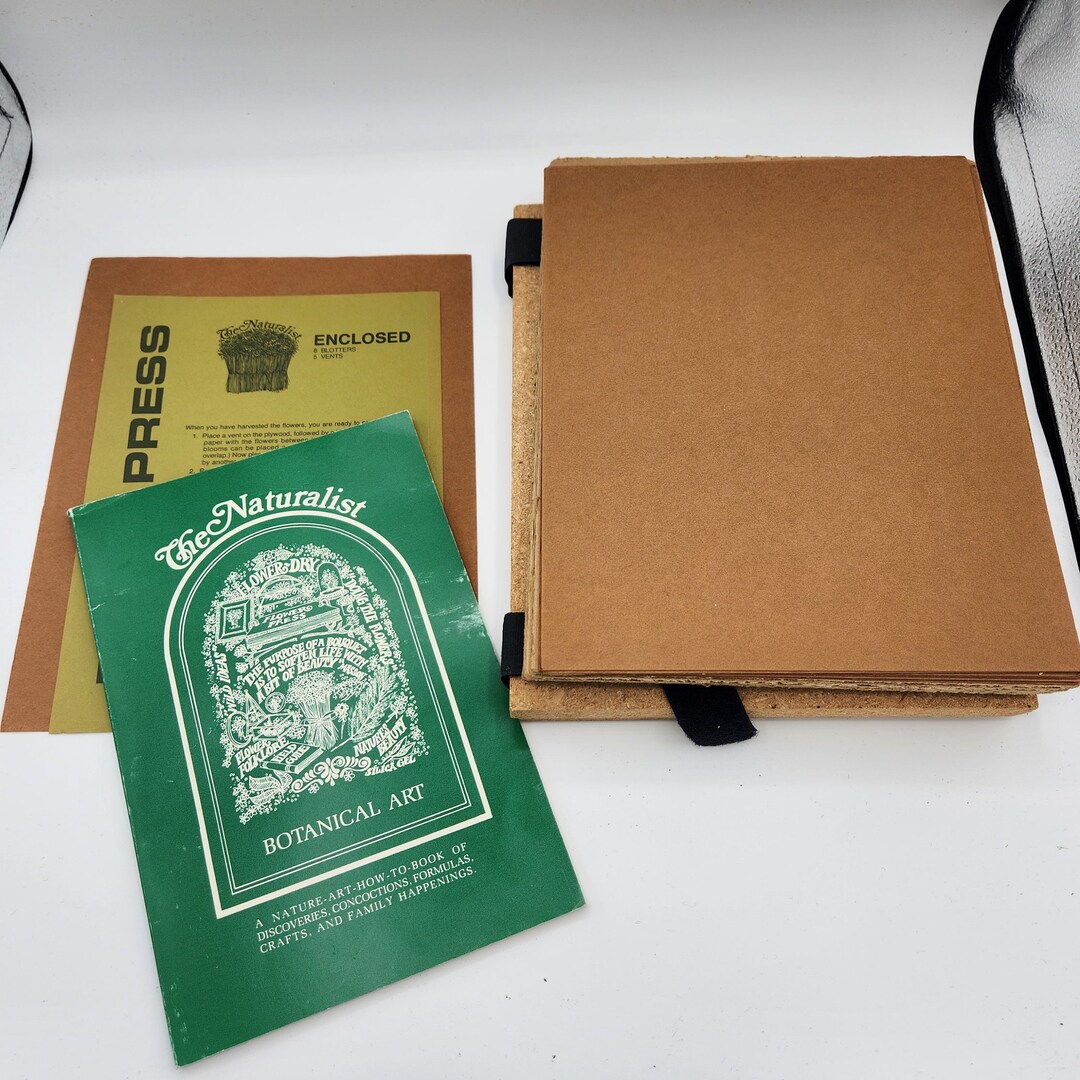 Vintage 70s Hippie Boho the Naturalist Wooden Velcro Flower Press ...