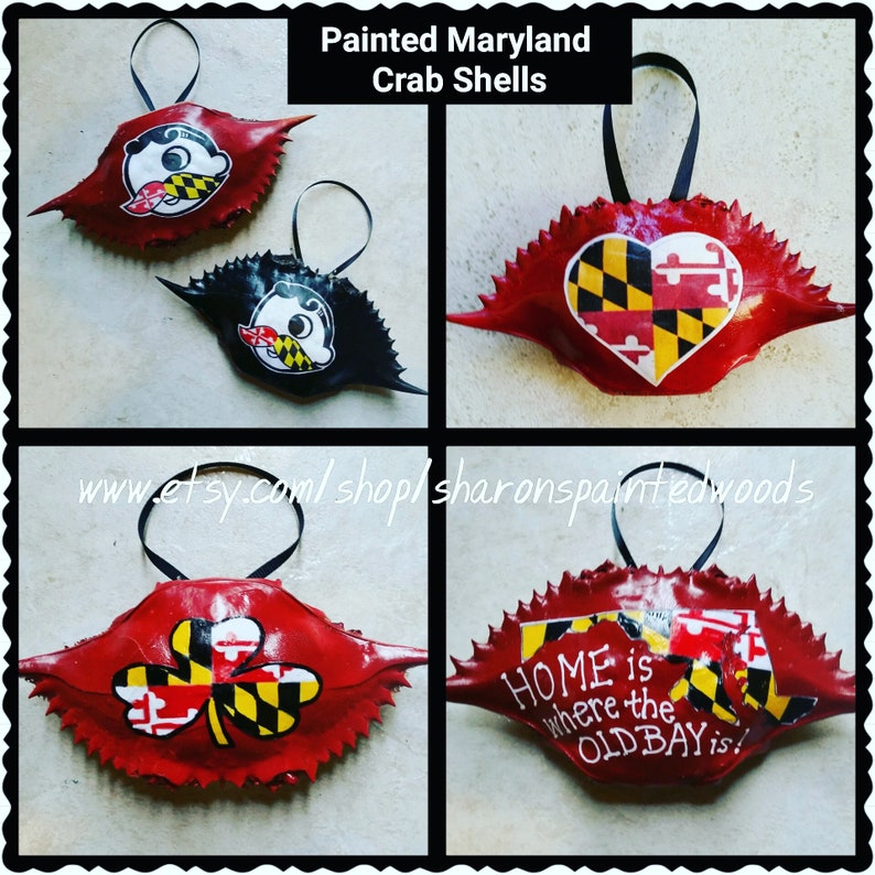 Maryland Painted Crab Shells - Etsy