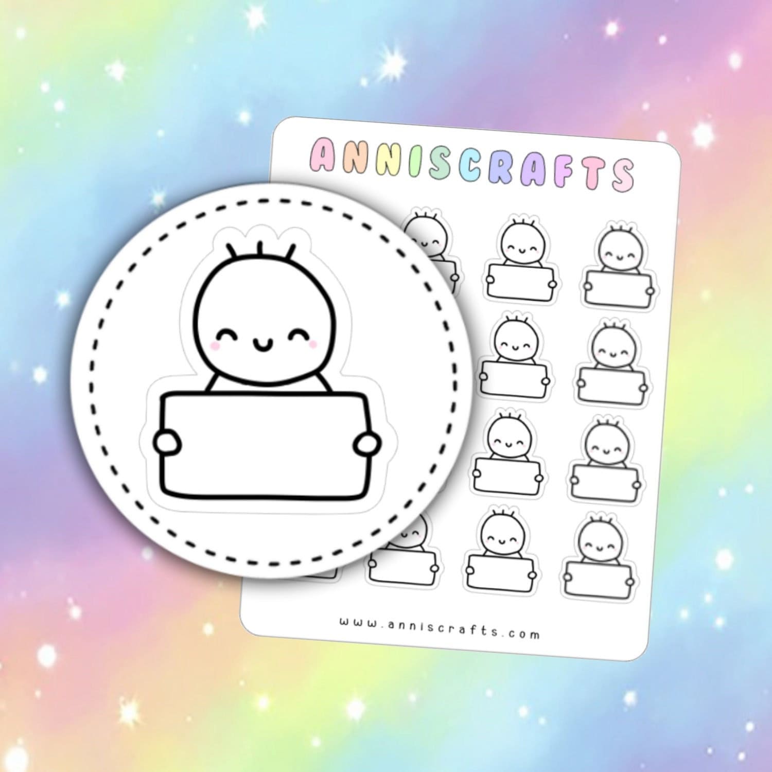 Stickman Holding Box Planner Stickers Reminder Stickers Box - Etsy UK