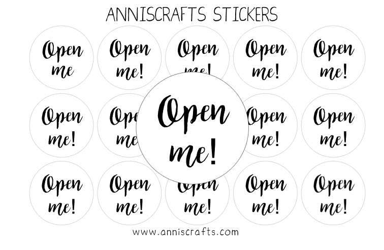 30 Open Me Stickers Packaging Labels Script Wedding Favor - Etsy Australia