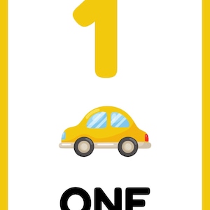 Digital Number Flashcards 1-10 for Kids Flashcards Kindergarten ...