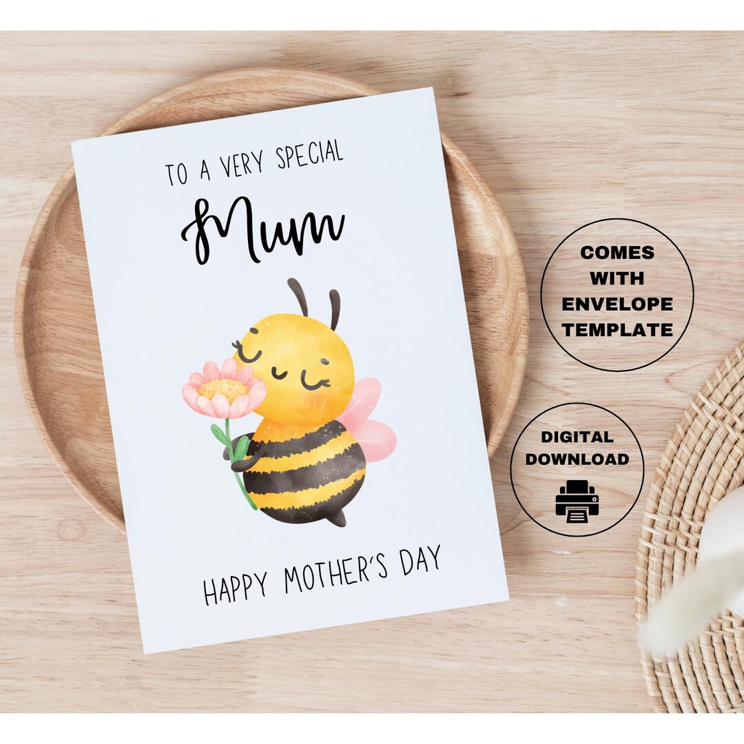 Printable Mother's Day Card to A Very Special Mum Happy Mother's Day ...