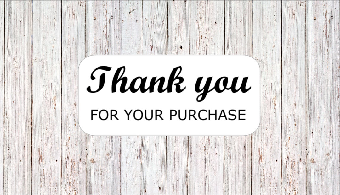 Thank You for Your Purchase Stickers Thank You Stickers Order Envelope ...