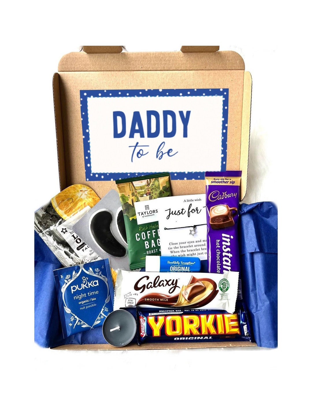 Daddy to Be Gift Box New Dad Father to Be Mens Spa Pamper Box New Dad Care Package Box New ...