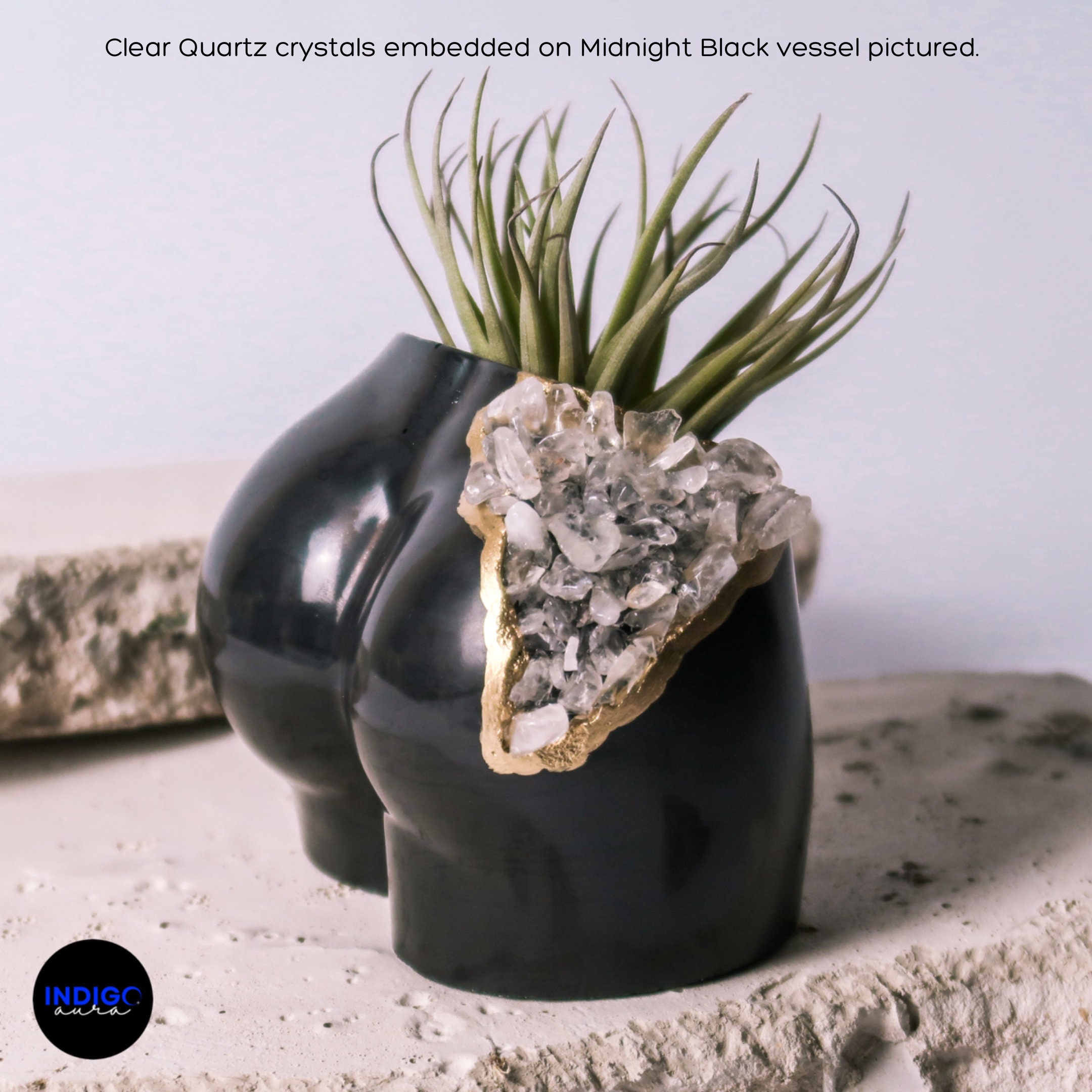 Geode Natural Crystal-embedded | BOOTY Minimalist Decor | Athena Booty ...