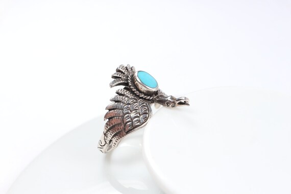 Detailed Ornate Sterling Silver 'bird' Ring With a | Etsy