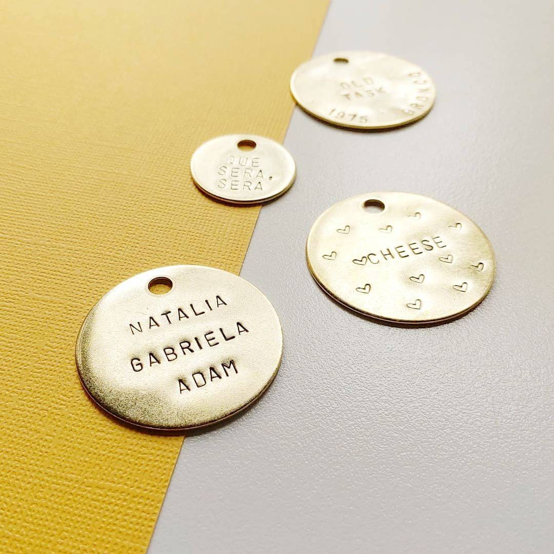 Custom Stamped Personalized Brass Keychain - Etsy