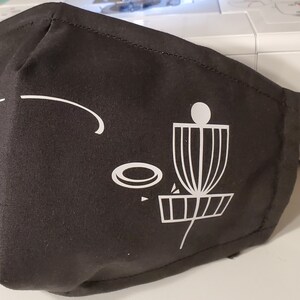 Disc Golf Mask, Cotton Face Mask, Washable Face Mask, Adjustable Face ...