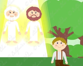 First Vision Digital Clipart (black & White Line Art Version) - Etsy