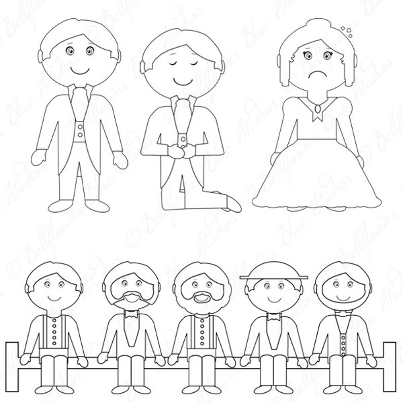 Word of Wisdom Digital Clipart (black & White Line Art Version) - Etsy