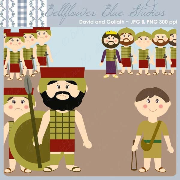 David And Goliath Clipart