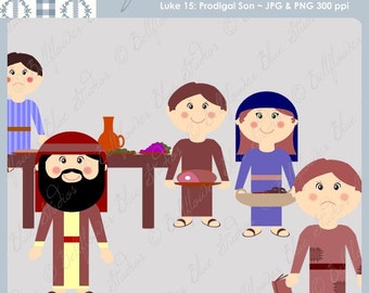 Jacob and Esau Digital Clipart