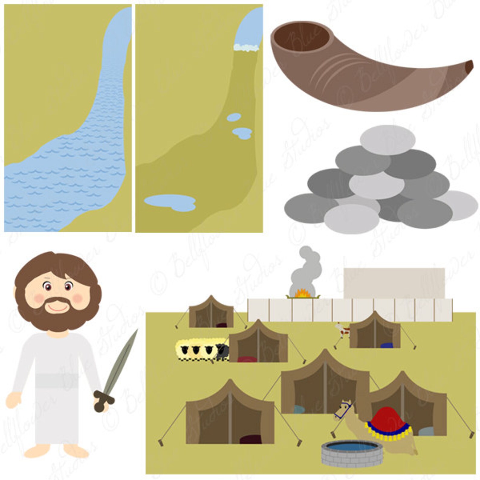 Jericho Digital Clipart - Etsy