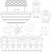 SALE! Noah's Ark Digital Clipart (black & White Line Art Version) - Etsy