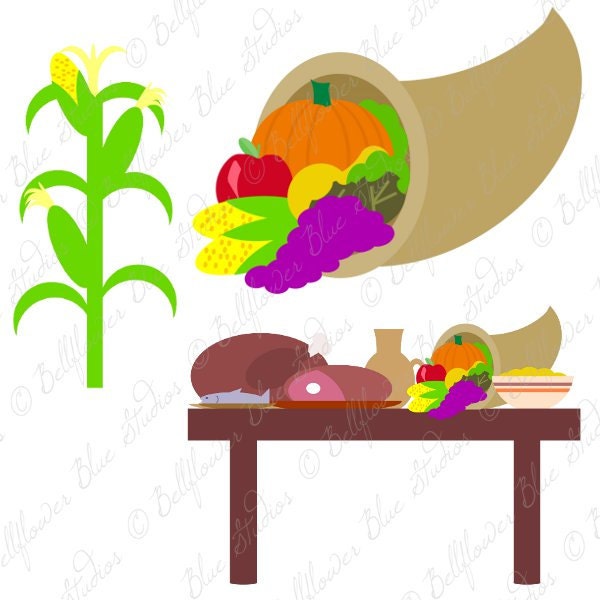 First Thanksgiving Digital Clipart - Etsy