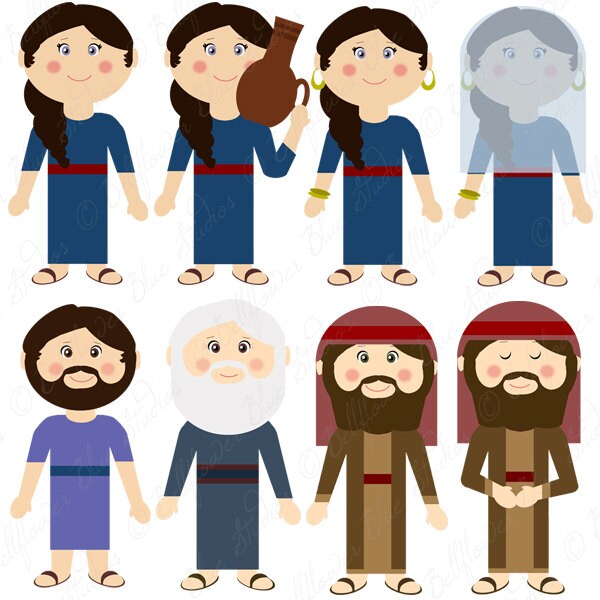 Isaac and Rebekah Digital Clipart - Etsy