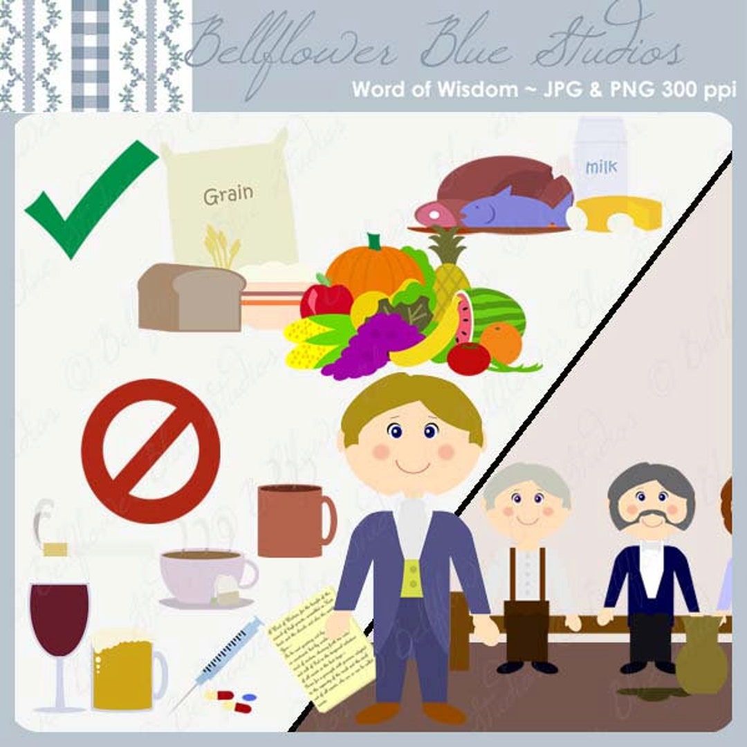 Word of Wisdom Digital Clipart - Etsy
